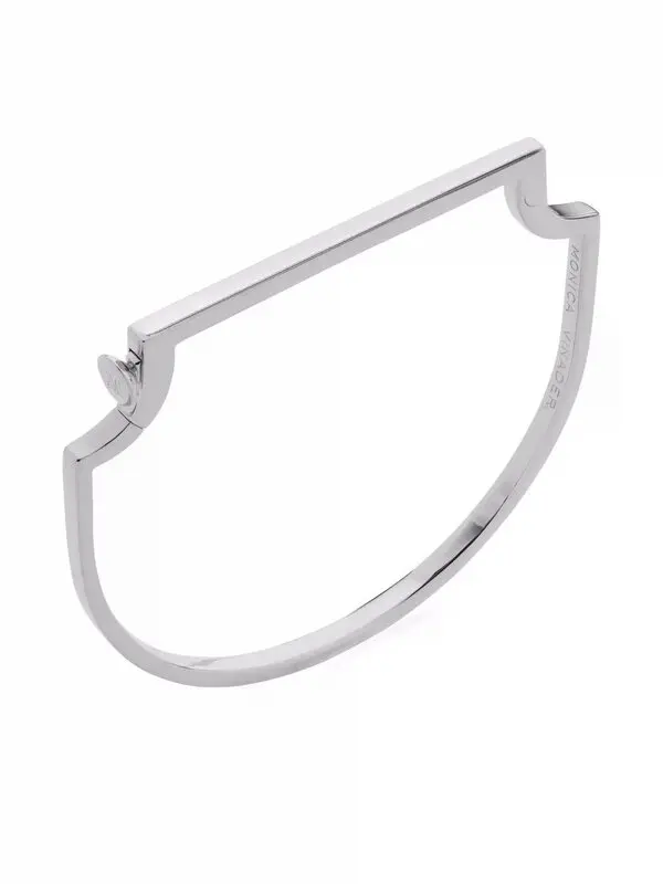 Monica Vinader Signature Skinny Bangle - Silver