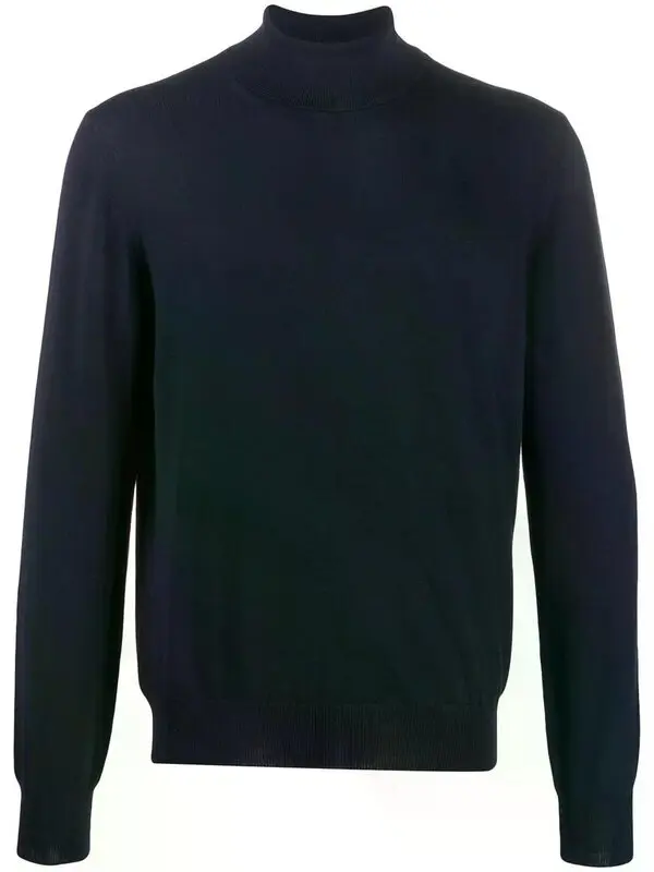 BARBA NAPOLI Knitted Rollneck - Blue