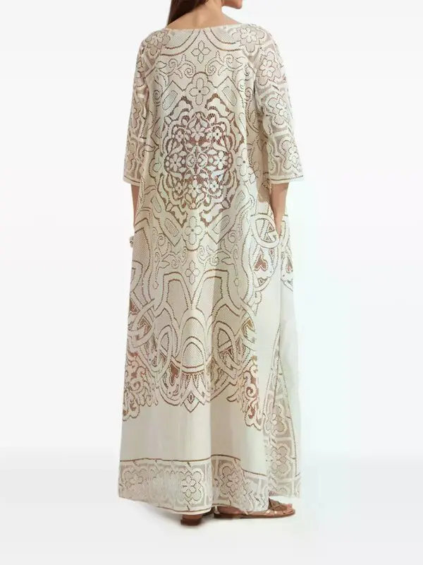 La DoubleJ Embroidered Muumuu Maxi Dress