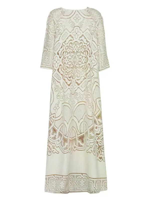 La DoubleJ Embroidered Muumuu Maxi Dress