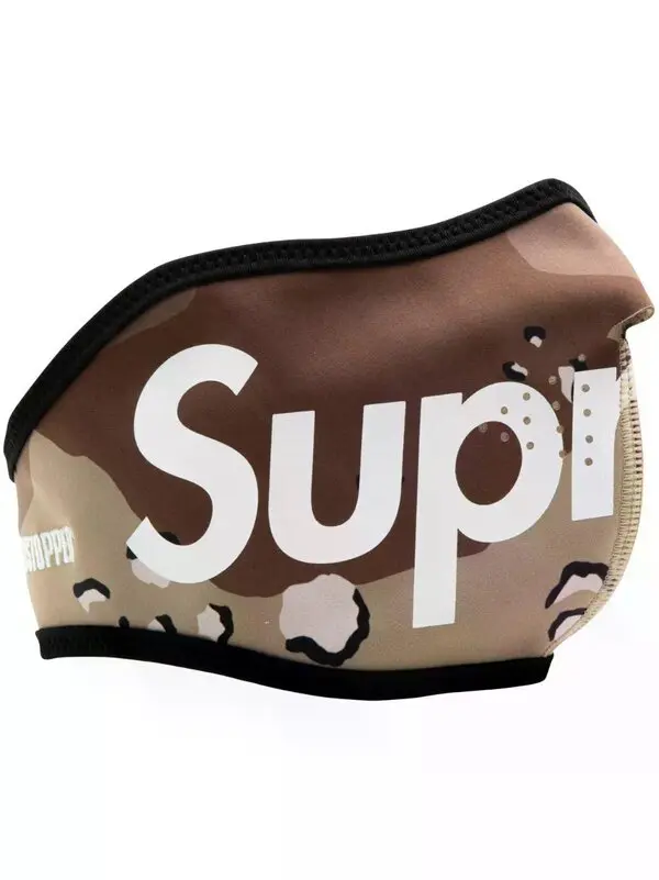 Supreme X Windstopper Camouflage-print Face Mask - Neutrals