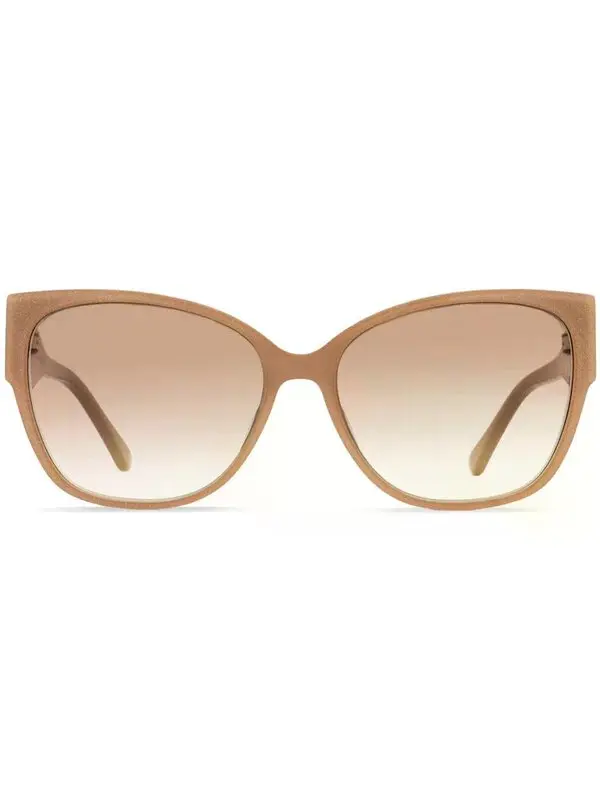 JIMMY CHOO Shay Oversize-frame Sunglasses - Neutrals