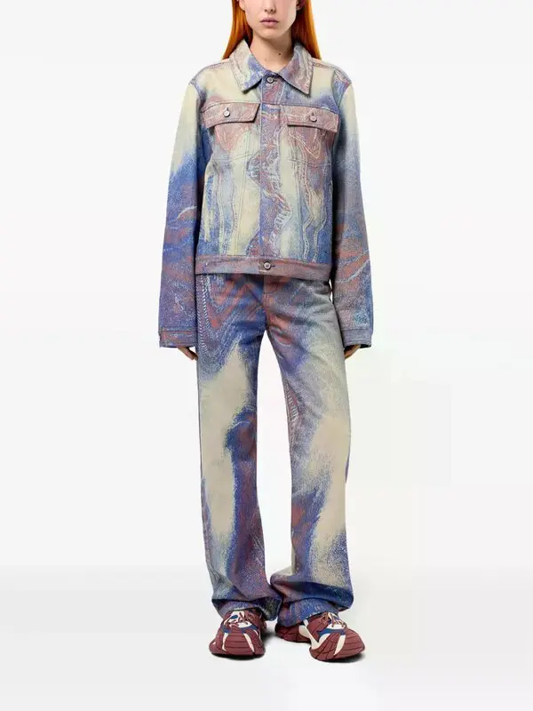 Camper Swirl-print Denim Jacket