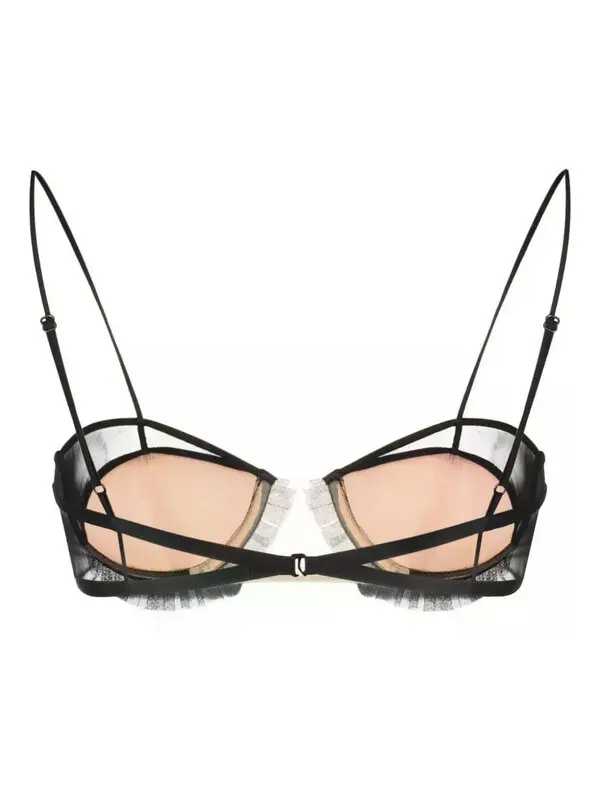 NENSI DOJAKA Panelled Semi-sheer Bra