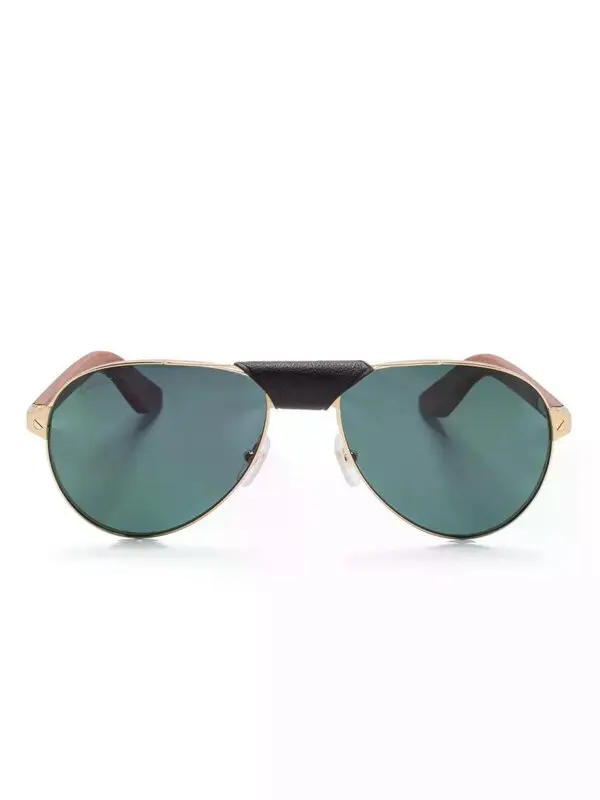 Cartier Ct0495s Pilot Sunglasses - Brown