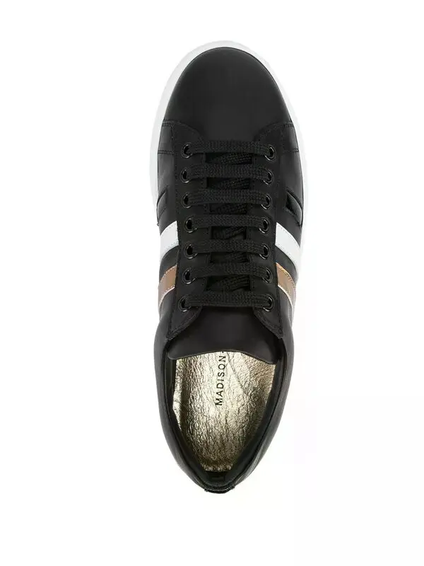 MADISON MAISON 3 Stripe Leather Sneakers