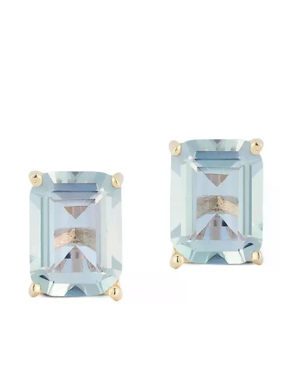 Mateo Topaz Stud Earrings - Gold