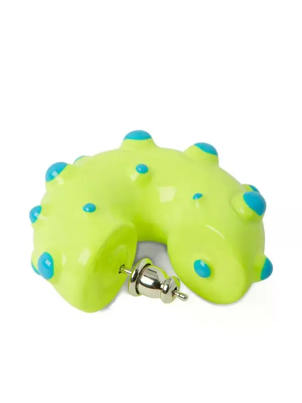 SAF SAFU Rave Hoop Earrings - Green