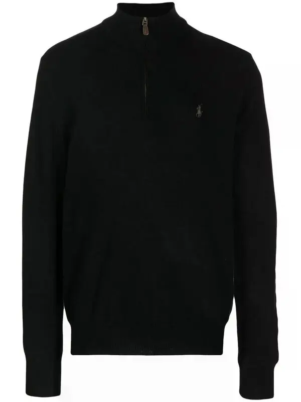 Polo Ralph Lauren Polo Pony Half-zip Jumper - Black