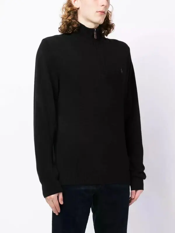 Polo Ralph Lauren Polo Pony Half-zip Jumper - Black