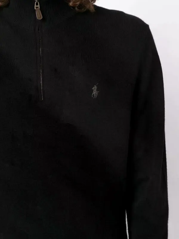 Polo Ralph Lauren Polo Pony Half-zip Jumper - Black