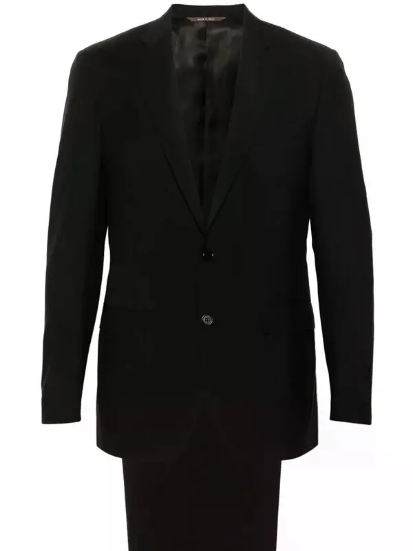 Canali Single-breasted Suit - Black