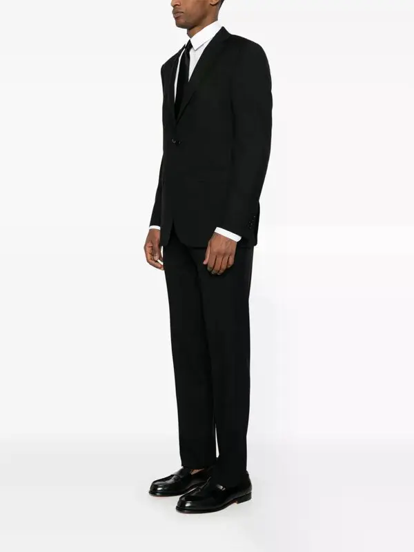 Canali Single-breasted Suit - Black