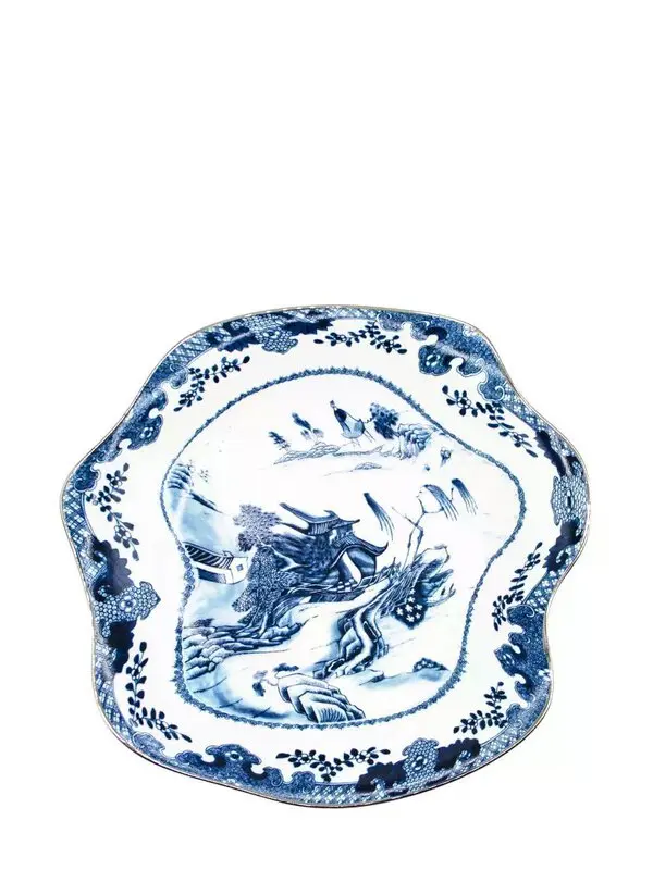 SELETTI X Diesel Living Porcelain Soup Plate - Blue