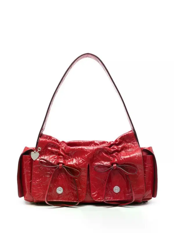 Acne Studios Crinkled Leather Shoulder Bag