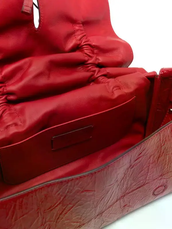 Acne Studios Crinkled Leather Shoulder Bag