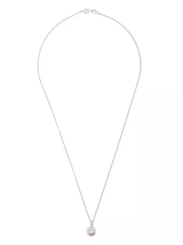 DOWER & HALL Freshwater Pearl Pendant Necklace - Silver
