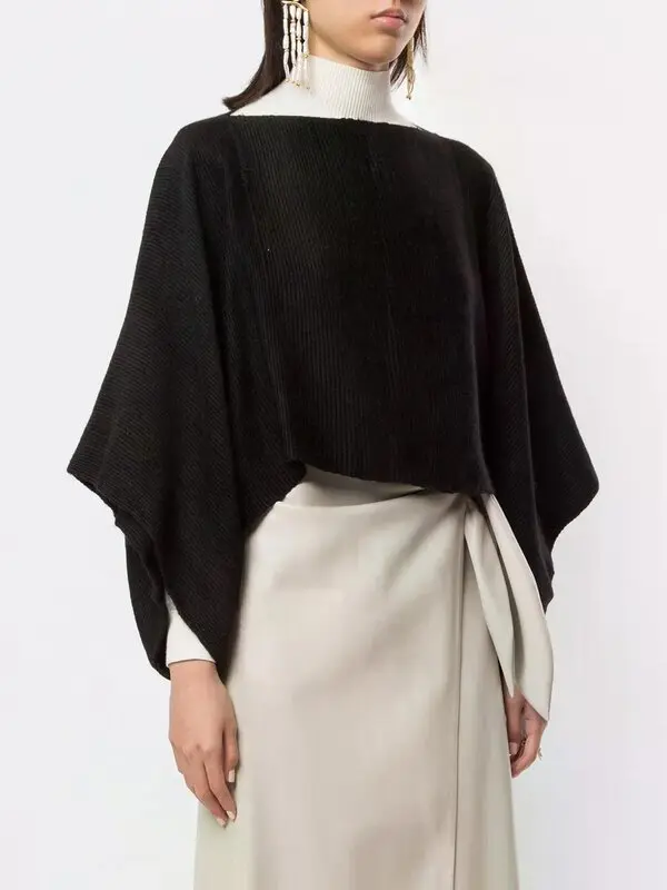 Voz Solid Crop Jumper - Black