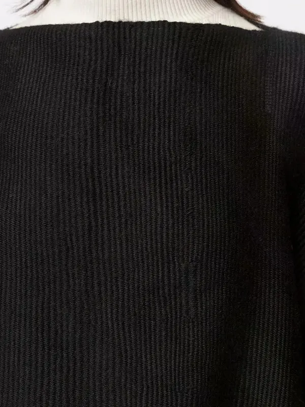 Voz Solid Crop Jumper - Black