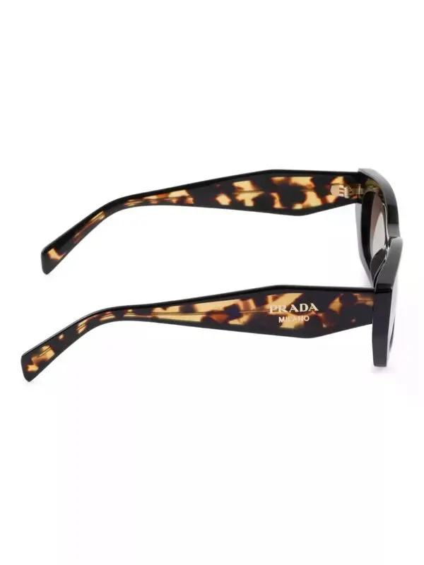 Prada Logo-print Sunglasses - Black