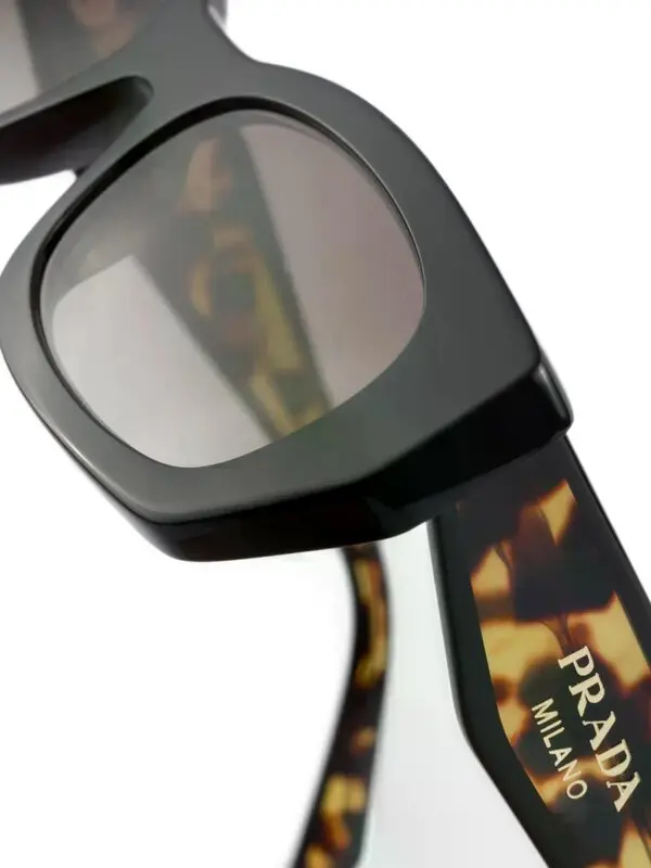 Prada Logo-print Sunglasses - Black
