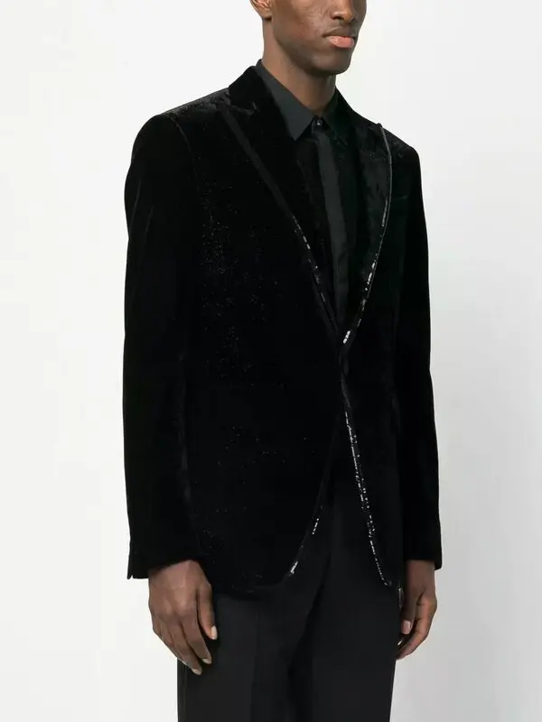 Dsquared2 Sequined-trim Velvet Blazer