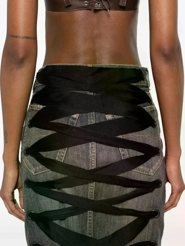 Balenciaga Lace-up Skirt