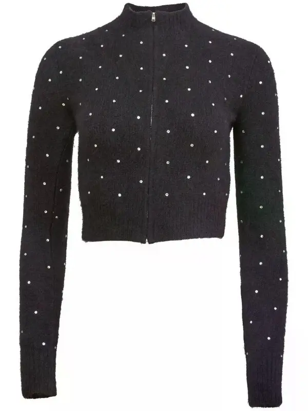 FLEUR DU MAL Embellished Zip-up Cardigan
