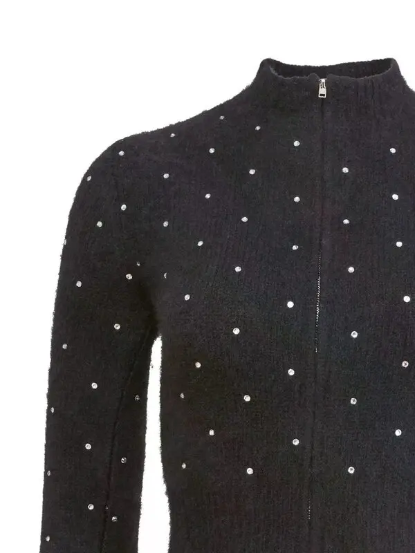 FLEUR DU MAL Embellished Zip-up Cardigan
