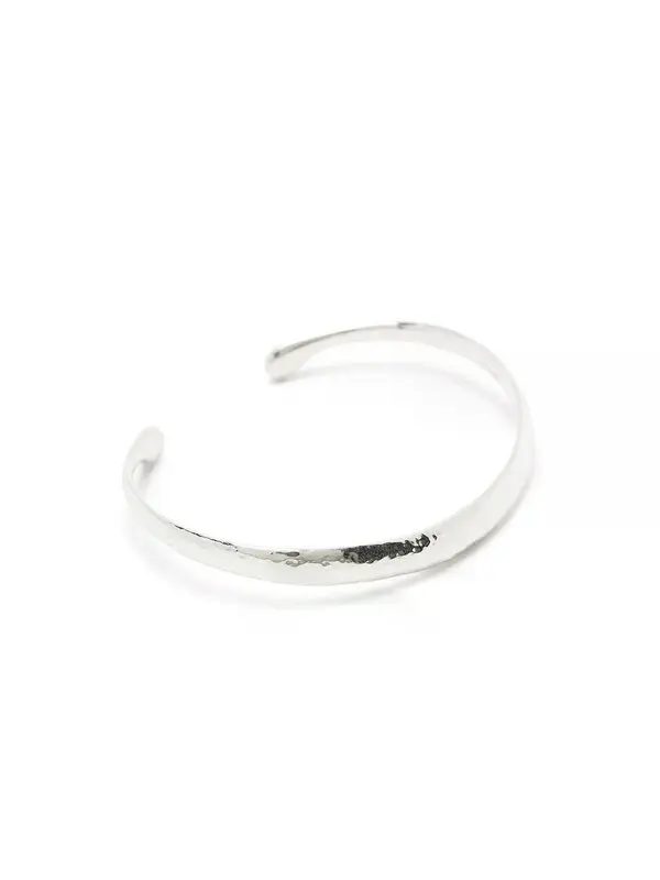 DOWER & HALL Curved Nomad Sterling Bangle - Silver