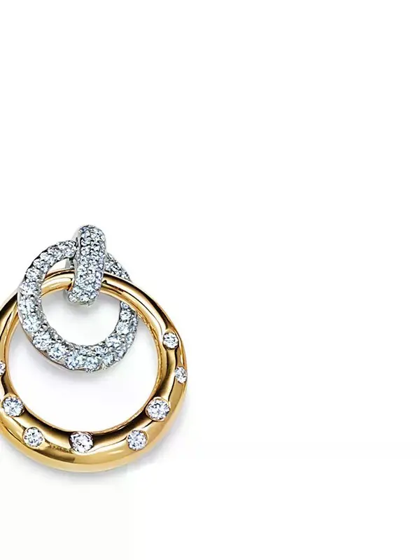 Kwiat 18kt Diamond Cobblestone Interlocking Earrings