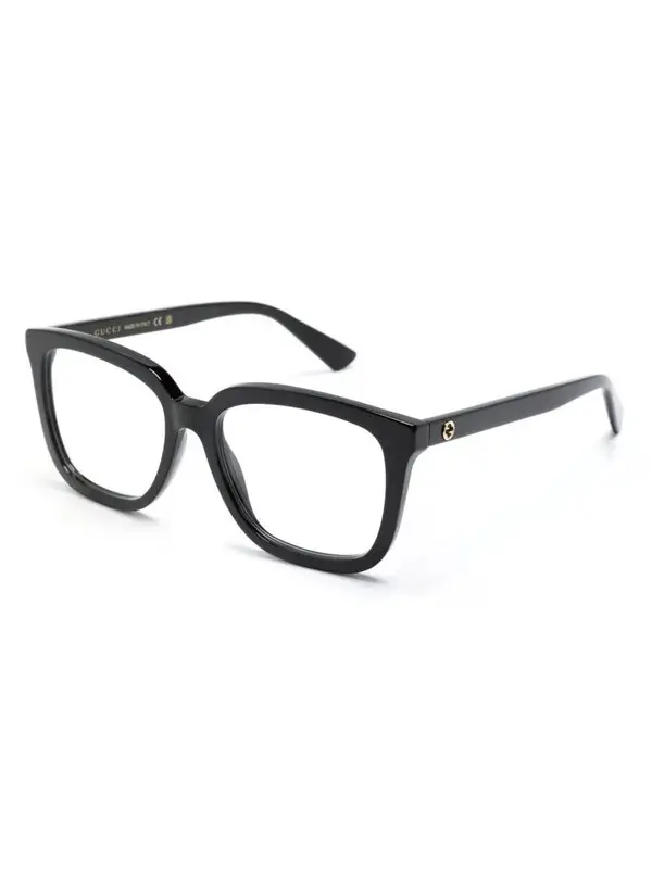 Gucci Logo-plaque Square-frame Glasses