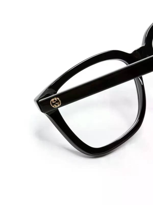 Gucci Logo-plaque Square-frame Glasses