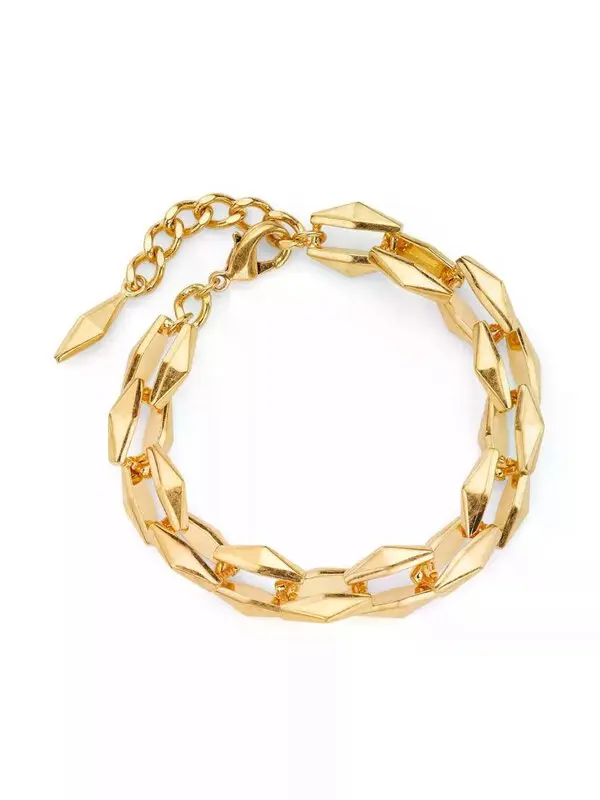 JIMMY CHOO Diamond Chain-link Bracelet - Gold