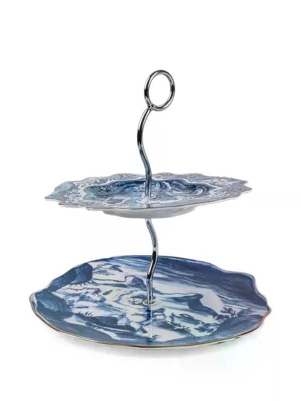 SELETTI X Diesel Classic On Acid Cake Stand - Blue