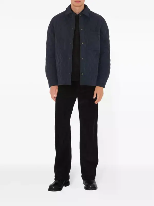 Burberry Reversible Quilted Overshirt - Blue