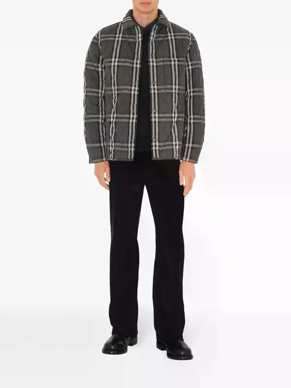 Burberry Reversible Quilted Overshirt - Blue