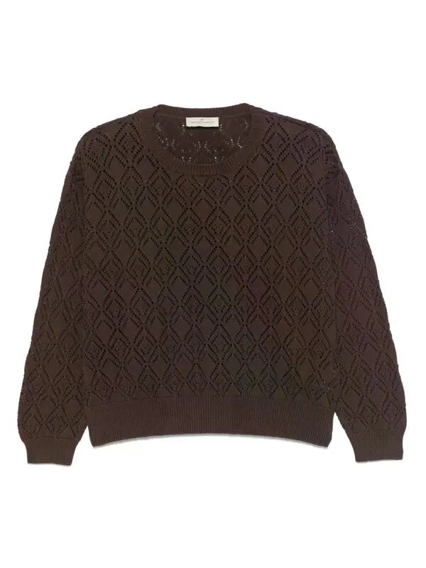 Bruno Manetti Pointelle-knit Sweater