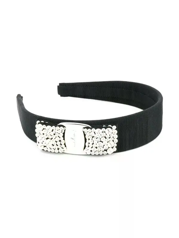 FERRAGAMO Crystal-embellished Vara Bow Headband