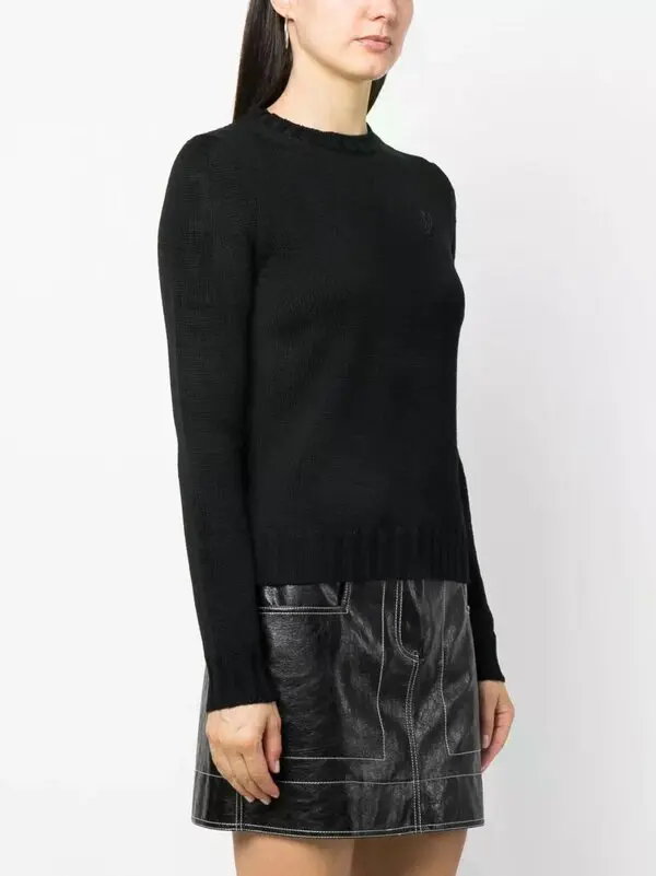 DONDUP Logo-patch Round-neck Jumper