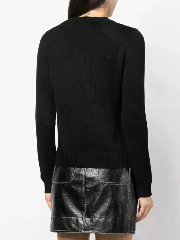 DONDUP Logo-patch Round-neck Jumper