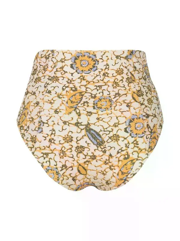 Ulla Johnson Zahara Citrus-print Bikini Bottoms