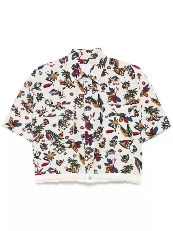 Sacai Floral-print Shirt
