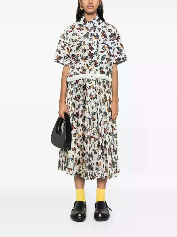 Sacai Floral-print Shirt