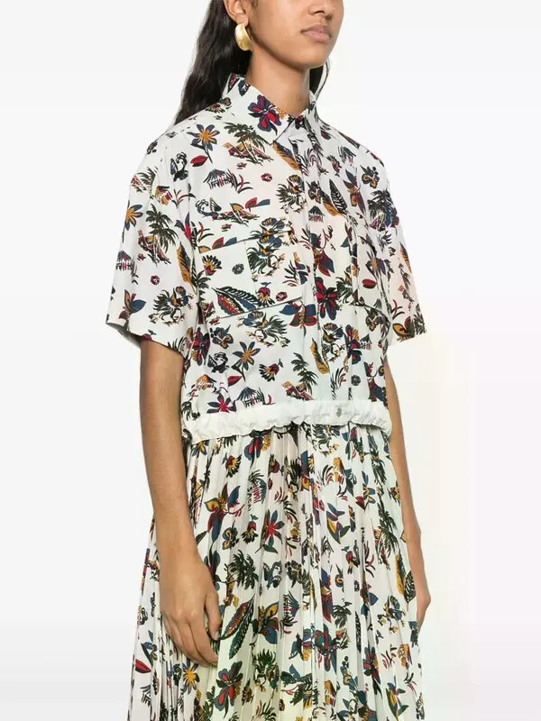 Sacai Floral-print Shirt