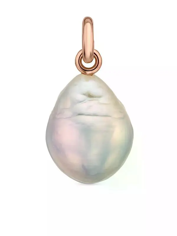 Monica Vinader Nura Baroque Pearl Pendant Charm - Pink