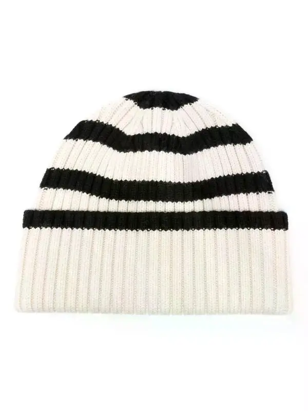 TOTEME Ribbed Knit Beanie - Black