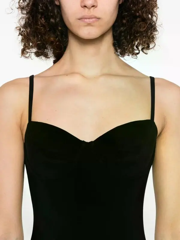 Norma Kamali Underwire-cup Fishtail Gown - Black