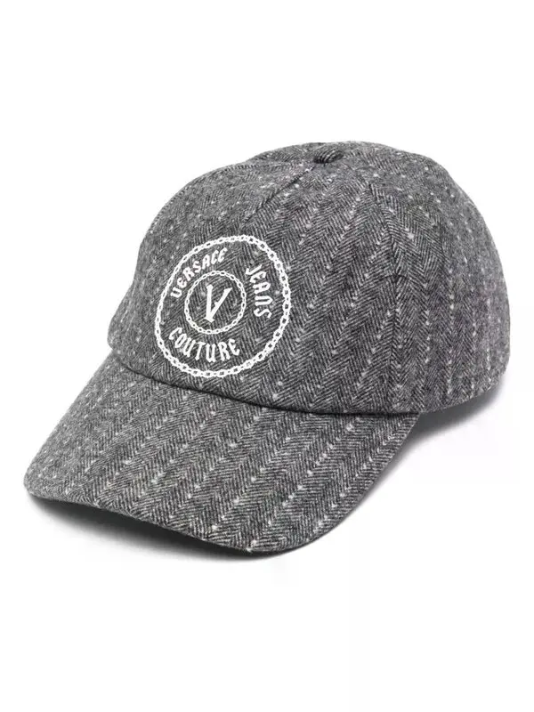 Versace Logo-print Cap - Grey