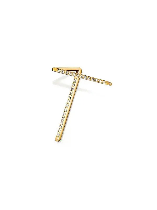 Shihara Diamond Post Earring - Metallic